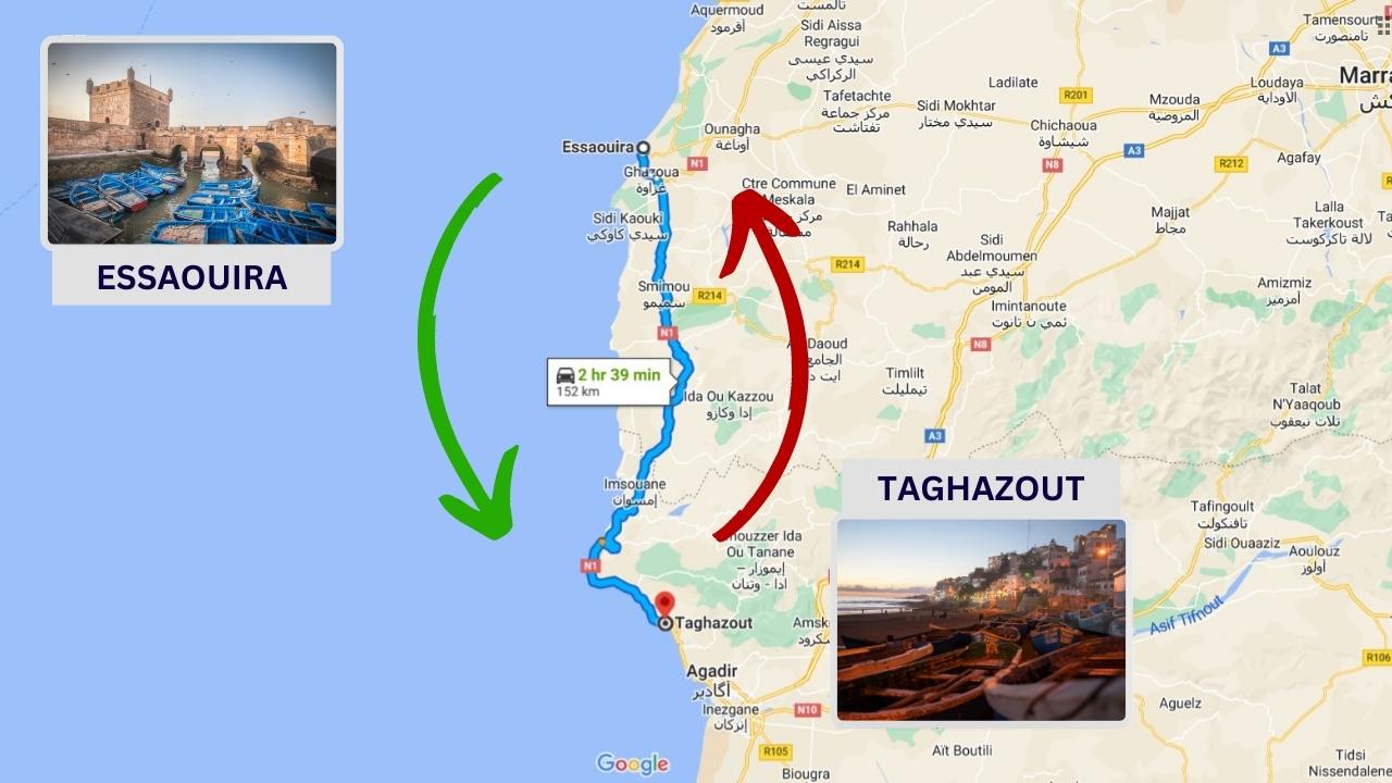 Book shuttle between Essaouira and Taghazout - BOOKING SHUTTLES
